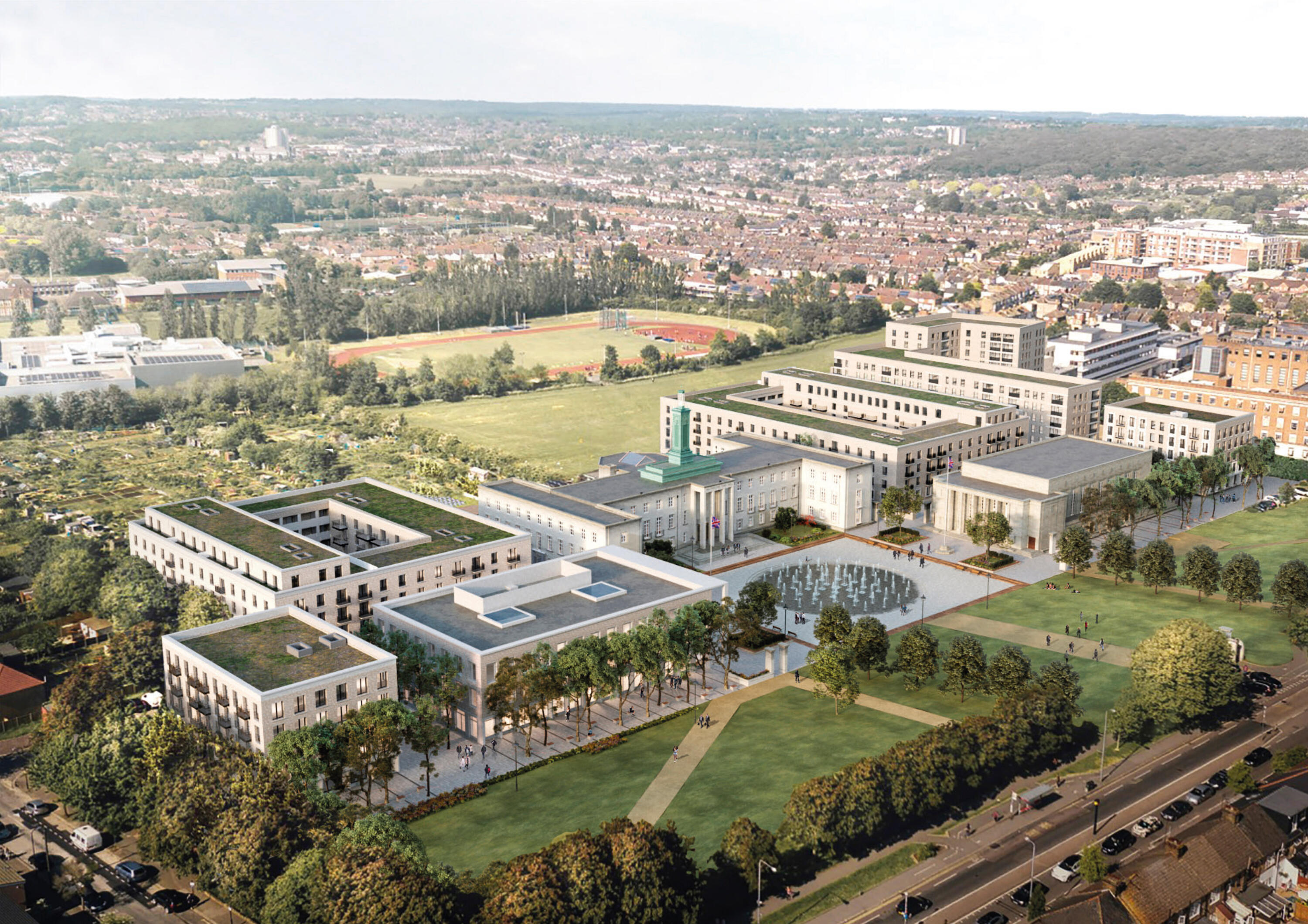 Waltham Forest Town Hall Masterplan – Gort Scott